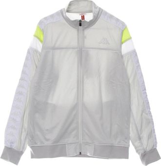 Kappa Schmale Herren Trainingsjacke Grau Lime - - Jackets - Herren - Grau - M