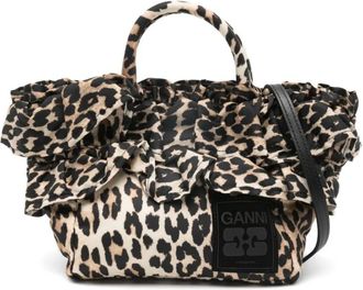 Ganni Femme, Sacs, Multicolore, Taille: ONE Size Leopard XXL Tote