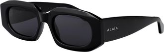 Alaia AA0086S Sculpted Acetate Sunglasses - Black