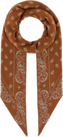 Guest In Residence Paisley-embroidered Scarf