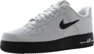 Nike Homme Air Force 1 Fashion-Sneakers, White Black, 46 EU