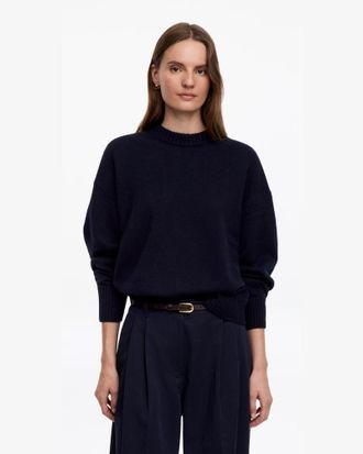 Arket Oversize-Pullover Aus Reinem Kaschmir -Blau