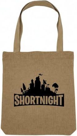 Fabulous Sac Shopping Tote Bag Aspect Lin - Shortnight Jeux Vid&eacute;o Humour Parodie Gamer - Sac de Courses Toile Epaisse 360g Beige Naturel Cabas Port&eacute; Epaule Sol