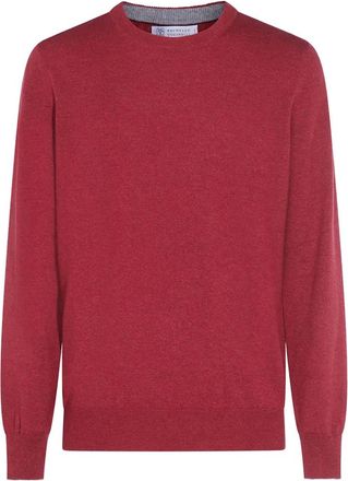 Brunello Cucinelli Homme, Pulls, Violet, Taille: 3XL Cashmere Sweater