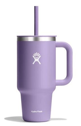 Hydro Flask Tumbler de voyage 946 ml (32 oz) avec couvercle paille refermable - Acier inoxydable - Double paroi isolée sous vide - Couvercle anti-éclaboussures - 