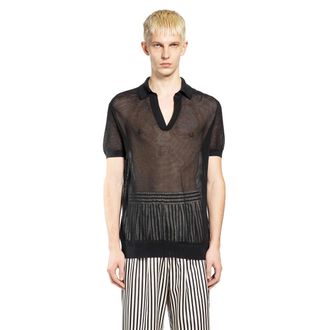 Tom Ford Cotton Silk Mesh Polo