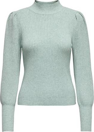Only Onlkatia L/S Pull &agrave; col Haut KNT Noos, Gris Brumeux, XS