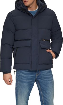 QS by s.Oliver Herren 2150208 Steppjacke mit Kapuze, Blau 5883, XL