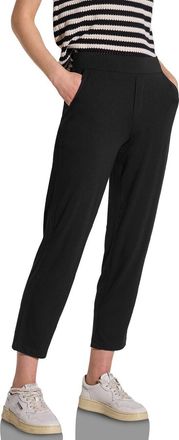 Street One Damen A379033 Jersey-Hose im Loose Fit, Black, 40W x 28L