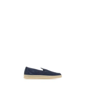 Woolrich Homme, Chaussures, Bleu, Taille: 45 EU Mocassins en Daim de Veau