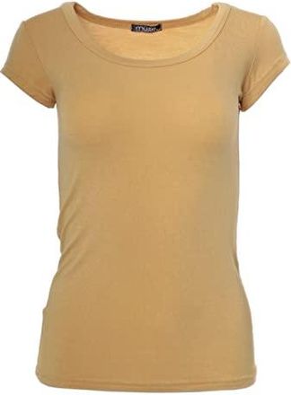 Easy Young Fashion T-shirt - Uni - Col Rond - Femme - - 38
