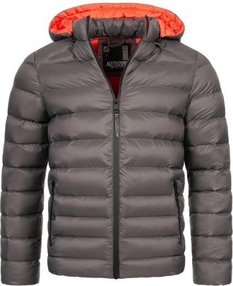 Alessandro Salvarini Steppjacke Alessandro Salvarini Herren Steppjacke AS283 &Uuml;bergangsjacke mit abnehmbarer Kapuze