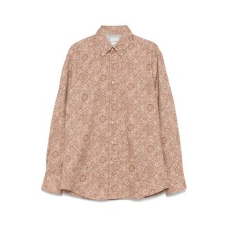 Brunello Cucinelli Paisley Print Button-Down Hemd - - Shirts - Herren - Braun - L