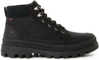 Palladium Bottines mi-hautes compens&eacute;es en cuir