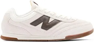 New Balance Unisexe RC42 en Blanc/Marron/Beige, Su&egrave;de/Mesh, Taille 37.5 Large