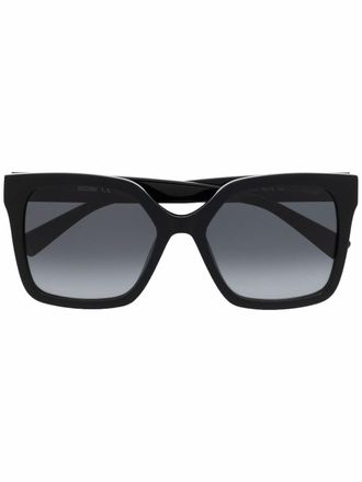 Moschino lunettes de soleil &agrave; monture oversize - Noir