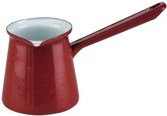 Ibili Ibili Kaffeekanne Roja türkischer Stil 0,5 l aus emailliertem Stahl in rot, 10 x 20 x 10 cm