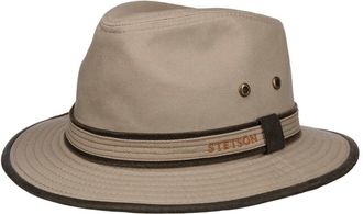 Stetson AVA Cotton UV-Schutz Stoffhut - Sonnenhut Herren/Damen - Hut aus Baumwolle - Traveller Fr&uuml;hjahr/Sommer - Sommerhut beige XXL (62-63 cm)