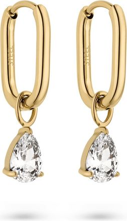 s.Oliver Ohrring - Elegante Creolen aus poliertem Edelstahl - gold - wasserfest & hautfreundlich