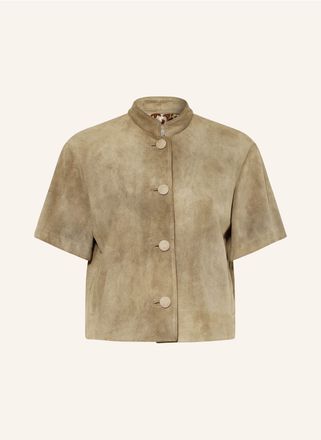 Meindl Lederjacke Nizza gruen