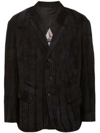 Ziggy Chen blazer asymétrique - Bleu