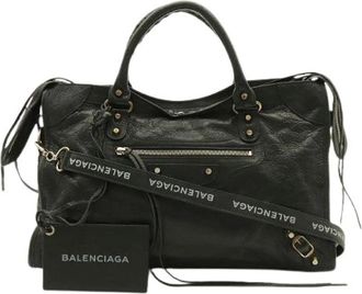 Balenciaga Pre-owned Classic City Leather 2way Bag - Femme - Pre-owned - Noir - Taille: ONE Size