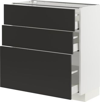 IKEA METOD / MAXIMERA Unterschrank mit 3 Schubladen