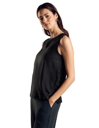 Street One Damen A344880 Blusentop, Black, 42