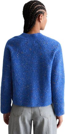 Marc O'Polo Denim Strickjacke Boucl&eacute;, relaxed fit, aus Schurwolle-Viskose-Mix