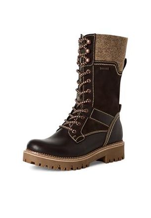 Tamaris Bottines en cuir pour femme 1-26250-45 303 M2625045 Marron, 303 Mocca Comb, 42 EU
