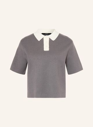 someday Someday Strick-Poloshirt Tipolo grau