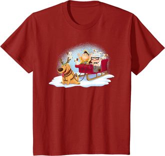 Pixar Disney PIXAR Up Carl, Russell & Dug Holiday Sleigh Ride T-Shirt