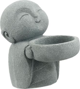 BESPORTBLE Niedlicher Buddha Statue Kerzenst&auml;nder Aus Kunstharz Retro Tischdekoration Wohnzimmer Teelichthalter Wohnzimmer Dekor