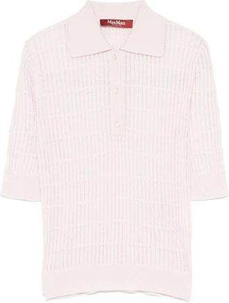 Max Mara Femme, Tops, Rose, Taille: 40 FR Polo c&ocirc;tel&eacute;