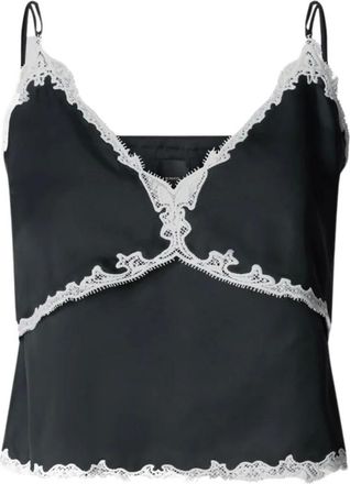 Pinko Pinko, Femme, V&ecirc;tements de nuit et de d&eacute;tente, Noir, Taille: 38 FR Canazei Top Twill Fluido