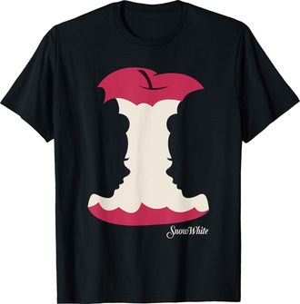 Disney Princess Colour Silhouette Snow White Apple T-Shirt