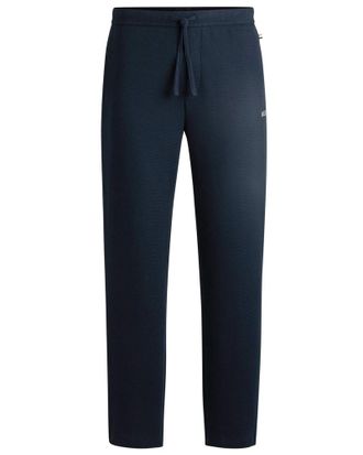 HUGO BOSS Jerseyhose aus einem Baumwoll-Mix mit Waffelstruktur in