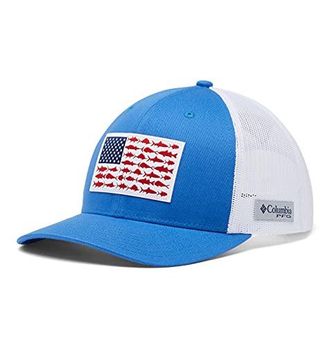 Columbia Casquette Unisexe en Maille PFG avec Motif Drapeau de Poisson