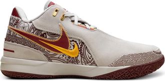 Nike LeBron NXXT Gen AMPD EP printed low-top sneakers - Nude