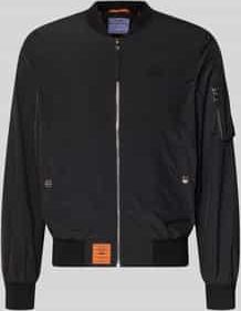 Original Bombers Bomberjacke mit Label-Patch und Eingrifftaschen