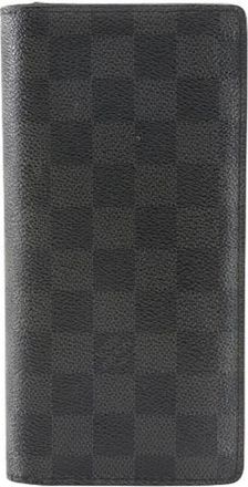 Louis Vuitton Portefeuille Brazza Damier Graphite Long Wallet Pre-owned - Homme - Pre-owned - Noir - Taille: ONE Size