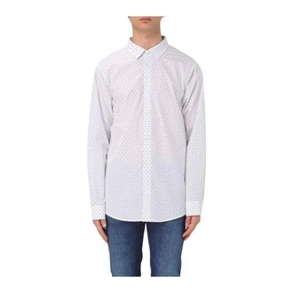 A|X Armani Exchange Homme, Chemises, Blanc, Taille: XL Chemise Blanche Classique &agrave; Boutons