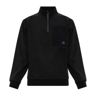 Moose Knuckles Sweatshirt mit aufgesetzter Tasche - - Sweatshirts & Hoodies - Herren - Schwarzk - XL