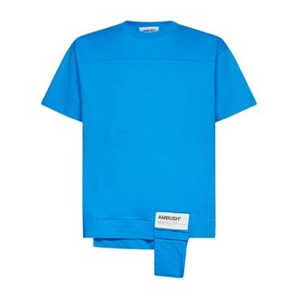 AMBUSH Cotton Logo T-Shirt - - Tops - Herren - Blau - M