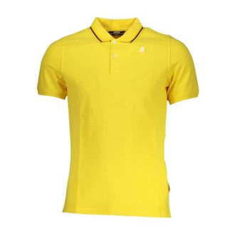 K-Way Homme, Tops, Jaune, Taille: XL Polo &agrave; D&eacute;tails Contrast&eacute;s avec Applique Logo