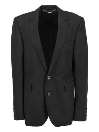 Dirk Bikkembergs blazer &agrave; revers crant&eacute;s - Noir