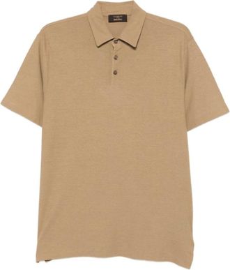 Zanone Homme, Tops, Beige, Taille: 2XL Polo Ice Cotton