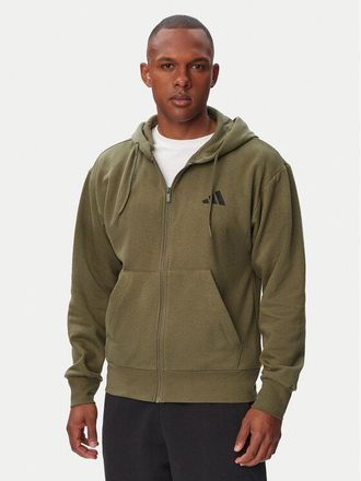 adidas Sweatshirt Feelcozy IA6042 Khakifarben Regular Fit