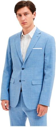 Selected SELETED HOMME Herren SLHSLIM-Oasis Linen BLZ NOOS Anzugjacke, Light Blue, 56