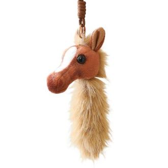 Generic Porte-cl&eacute;s cheval - Pendentif t&ecirc;te de cheval, breloque de sac en peluche pour femmes, hommes, portefeuille, sac &agrave; dos, d&eacute;coration de maison, &eacute;cole, vo